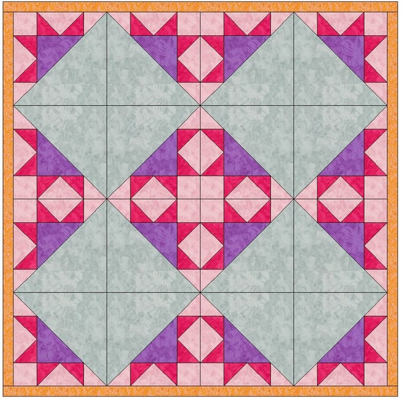 Variable Star Quilt Block Pattern 9 Patch Bunny Pattern Quilters