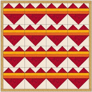 Strip Heart 2 Quilt Paper Piece Foundation Quilting Block Pattern PDF ...