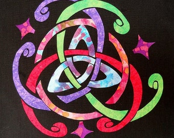 Easy Celtic Star Knot Quilt Applique Pattern Design | Etsy