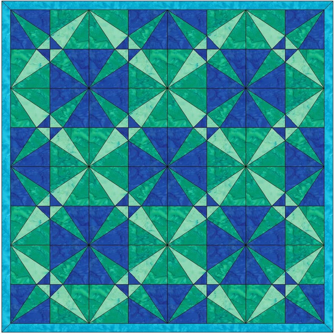 Crossed Canoes Chain Quilt Paper Piece Foundation Quilting Block ...