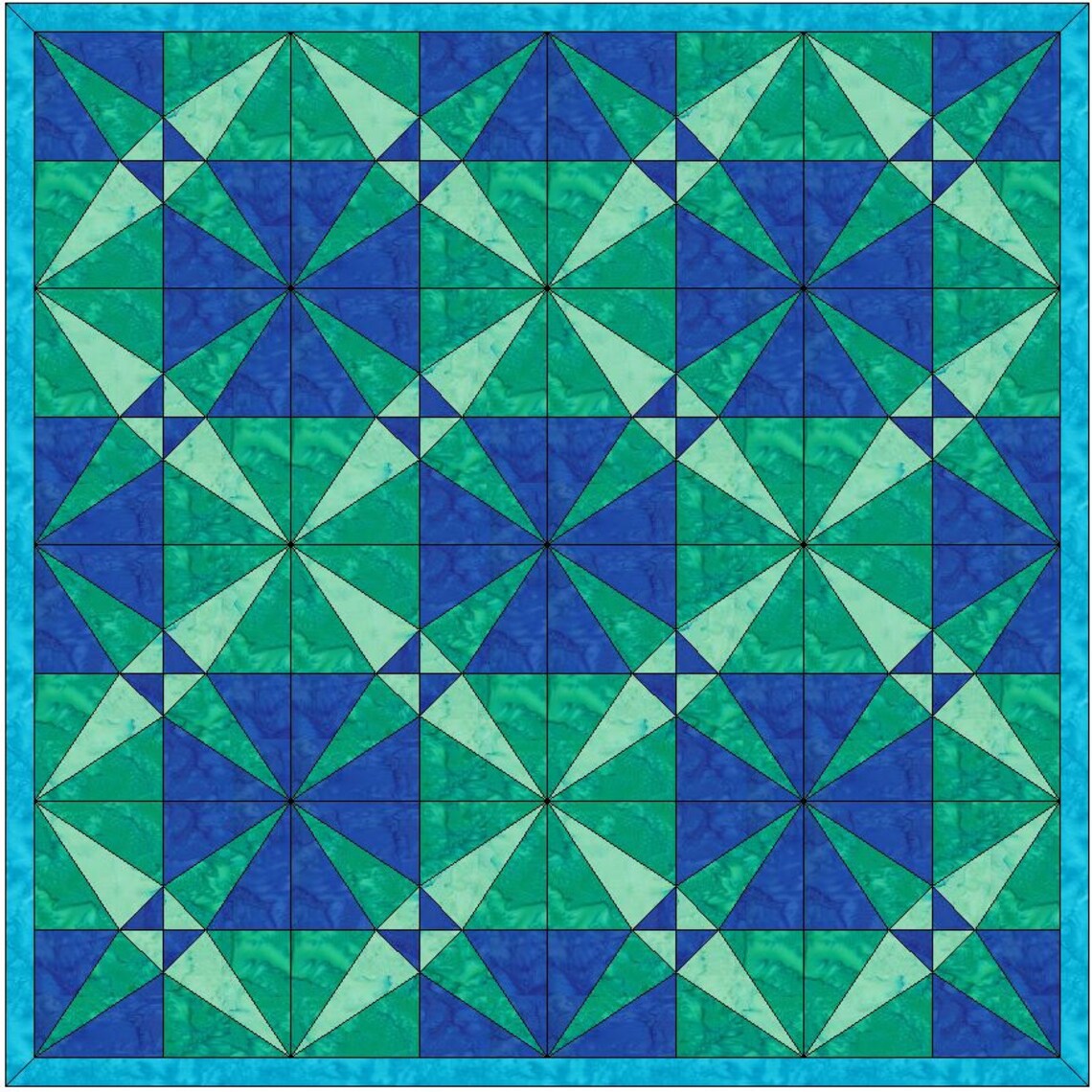 Crossed Canoes Chain Quilt Paper Piece Foundation Quilting Block ...