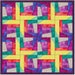 Crazy Block Patch 3 Quilt Paper Piece Foundation 10 Inch Block Pattern ...