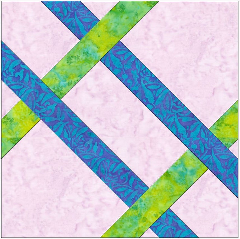 Celtic Knot Quilt Block Set of 4 Paper Piece Foundation - Etsy