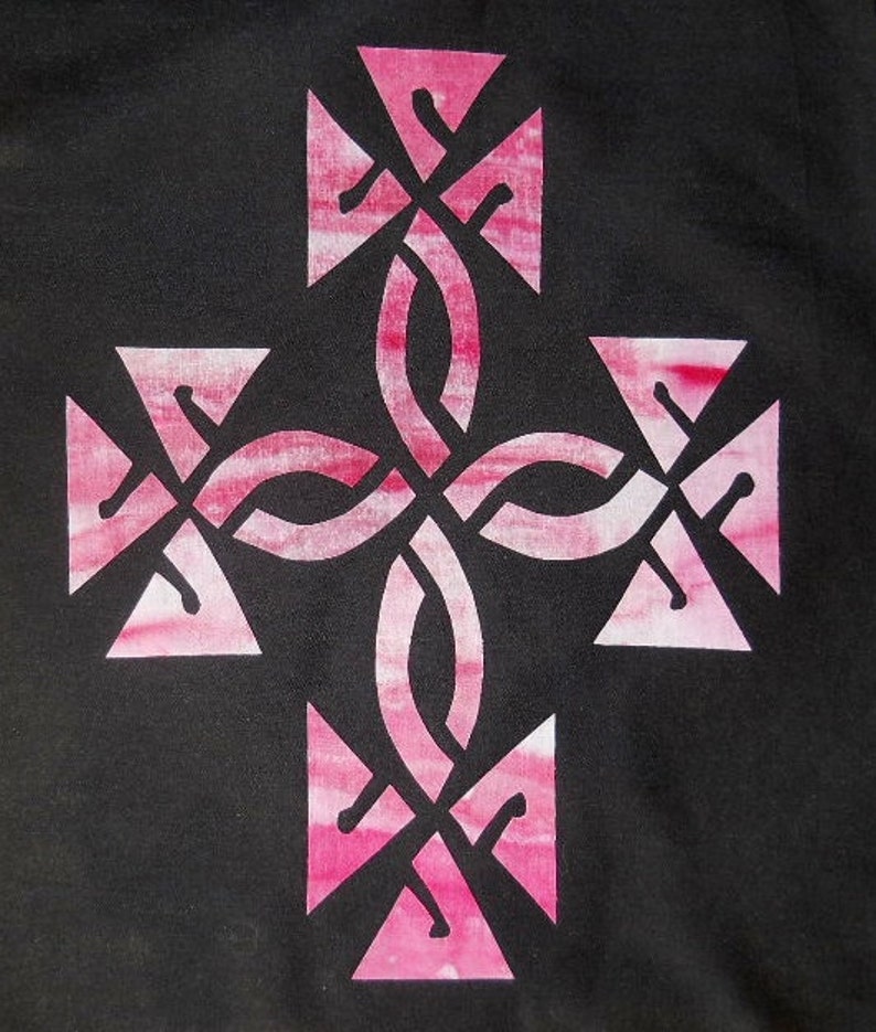 Kitenge Cross Celtic Knot Block Quilt Applique Pattern LARGE Design PDF ...