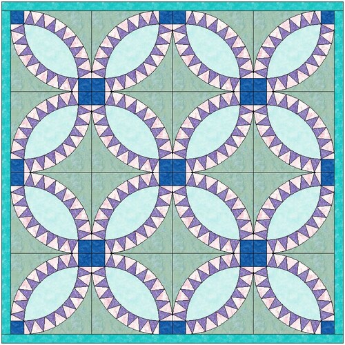 Pickle Dish Quilt Block Template - Etsy