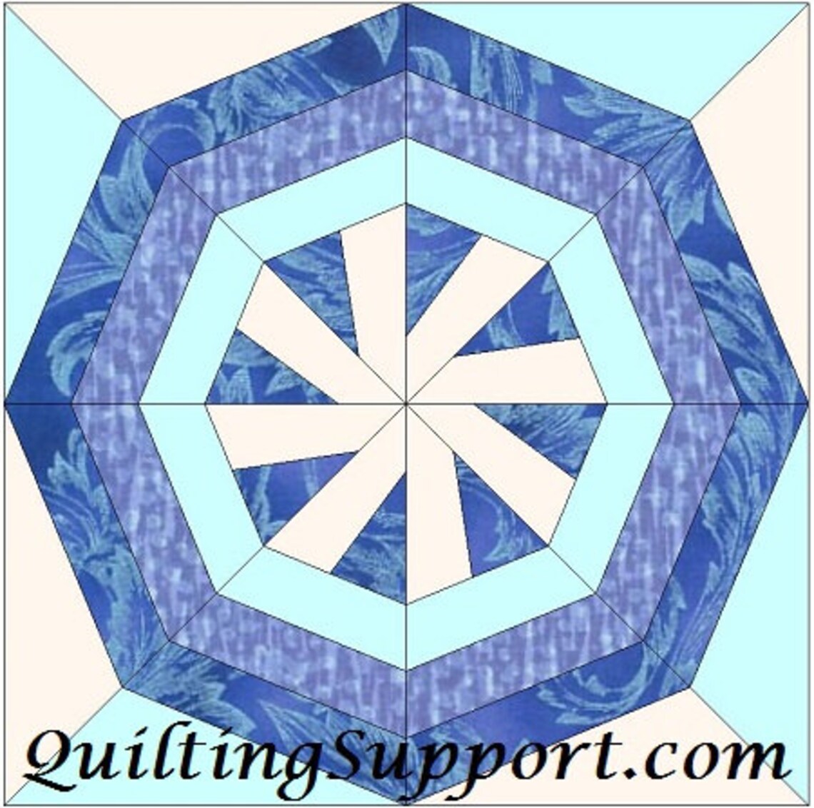 Snowflake Quilt Template Quilting Block Patterns Set of 4 Set - Etsy