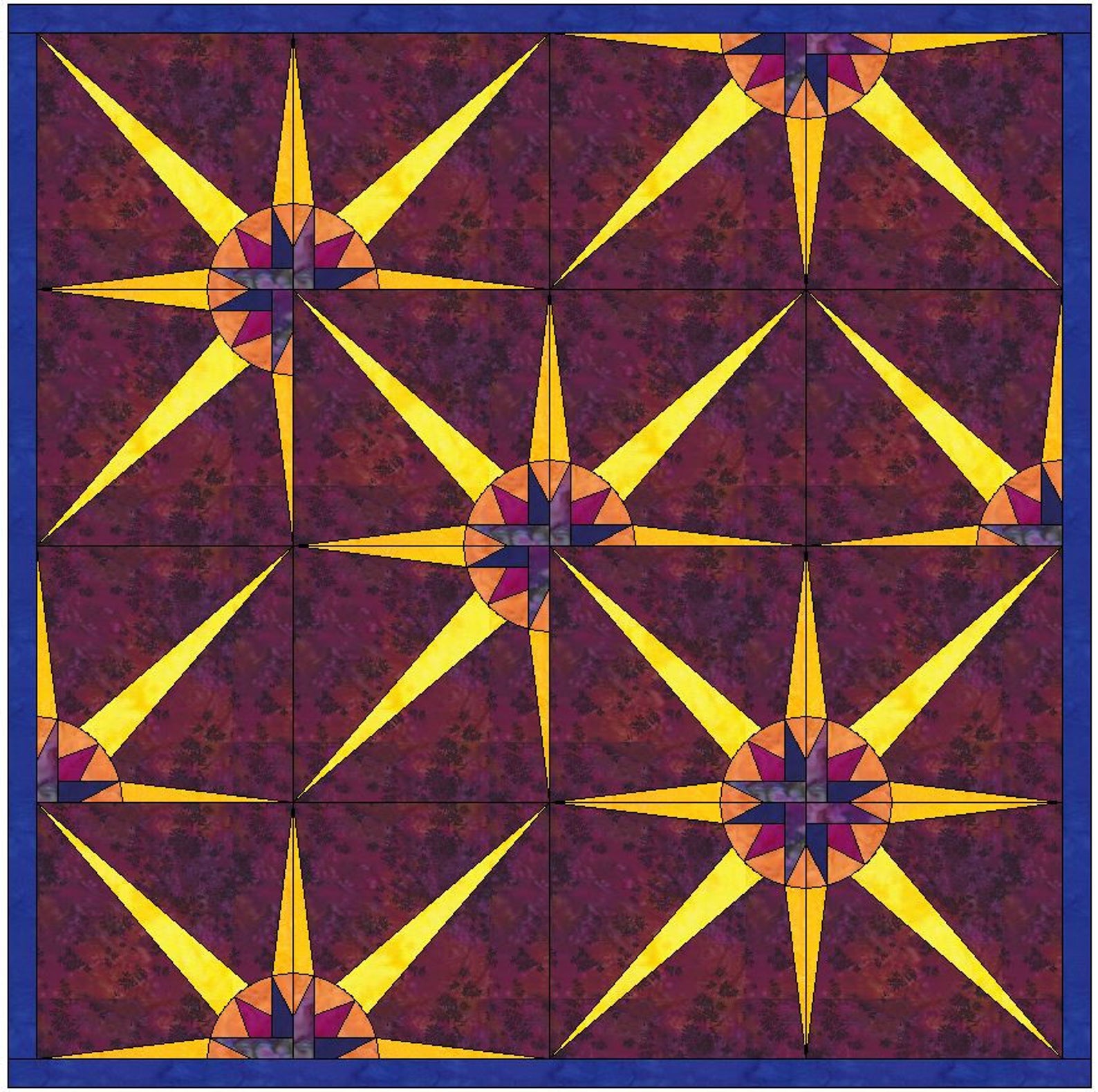 HC Quarter Star 5 Quilt 10 Inch Paper Piece Foundation - Etsy