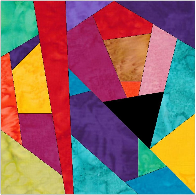 Complex Crazy Patch Quilt Set 5 Paper Foundation Piecing - Etsy