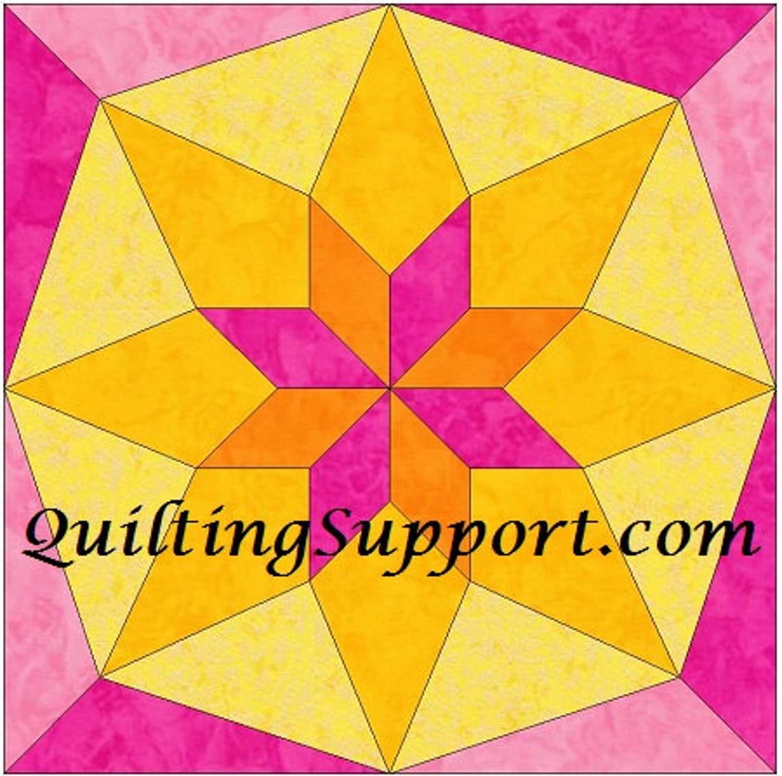 Star Quilt Set of 4 Template Quilting Block Patterns Set 5 PDF | Etsy