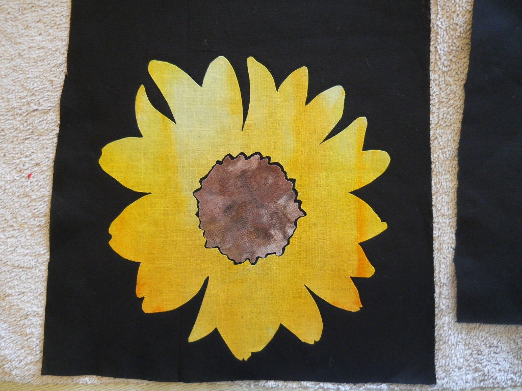 Sunflower Quilting Applique Pattern Design | Etsy