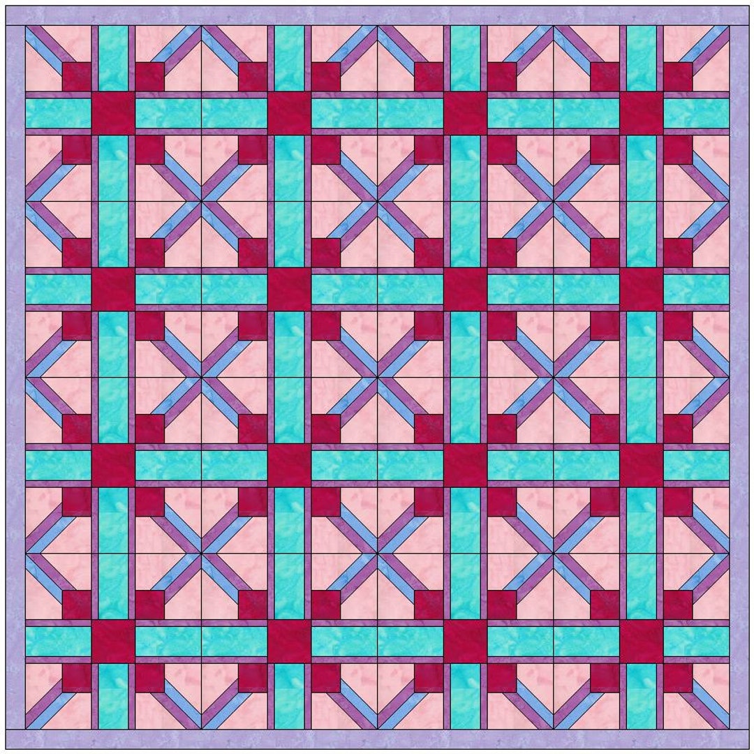 Lowery Cross Quilt Paper Piece Foundation Quilting Block Pattern PDF - Etsy