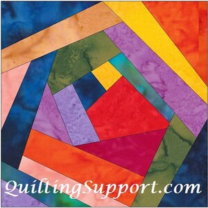 Complex Crazy Patch Quilt Set 1 Paper Foundation Piecing Quilting 4 ...