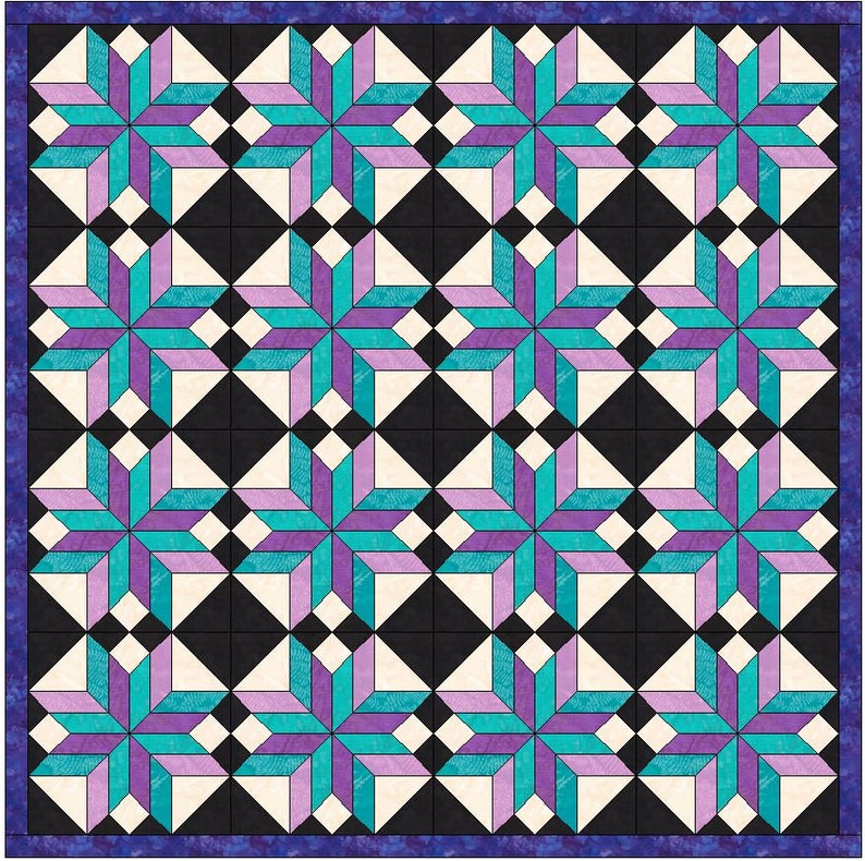 Lu's Star Variation Quilt Template 15 Inch Block Pattern - Etsy