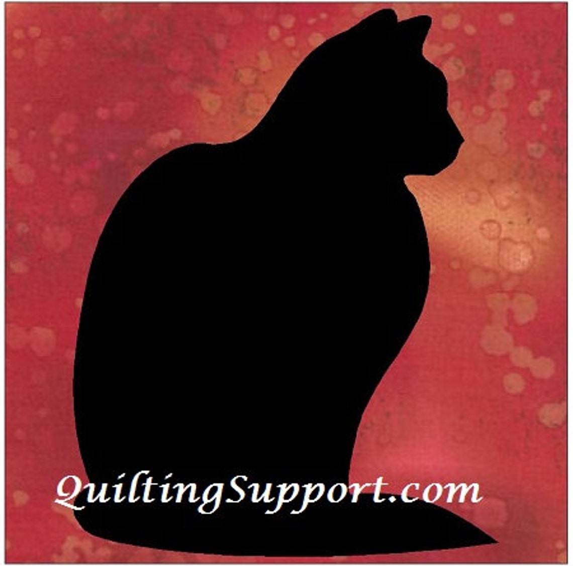 4 Kitty Cat Silhouette Quilt Applique Patterns set of 4 - Etsy