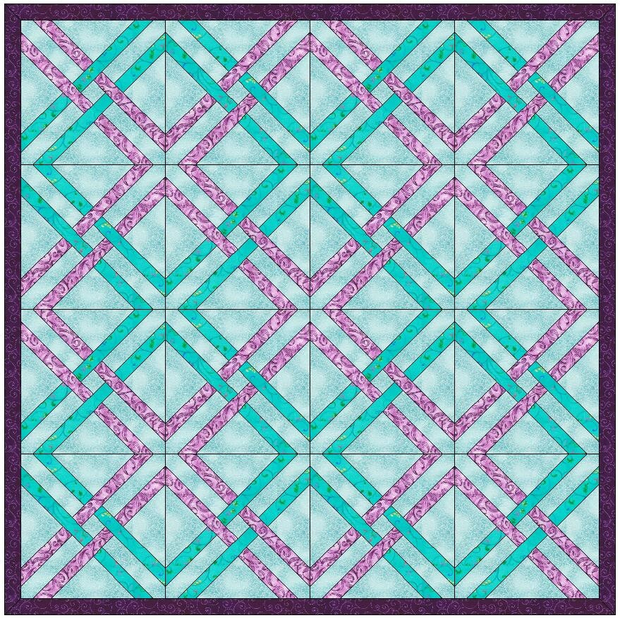 Narrow Celtic Quilt Knot Chain Paper Piece Foundation Quilting | Etsy