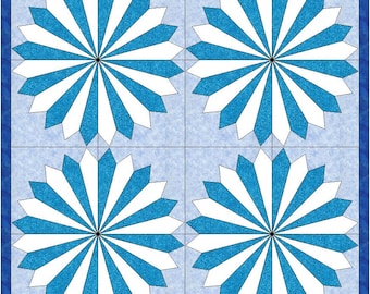 Rainbow Fan Quilt Template Quilting Block Pattern PDF | Etsy