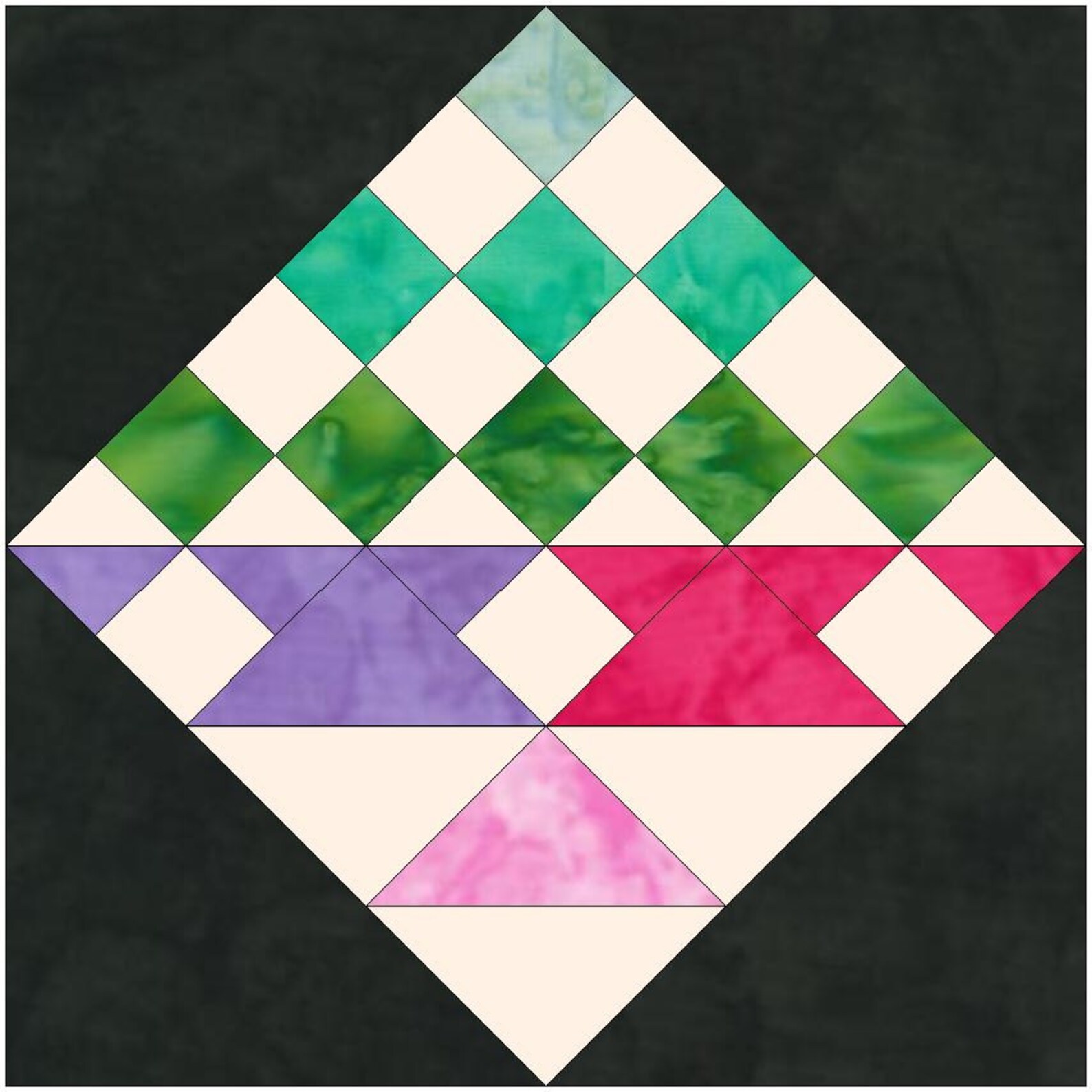 Basket Blocks Quilt 15 Inch Block Set of 4 Template Quilting | Etsy