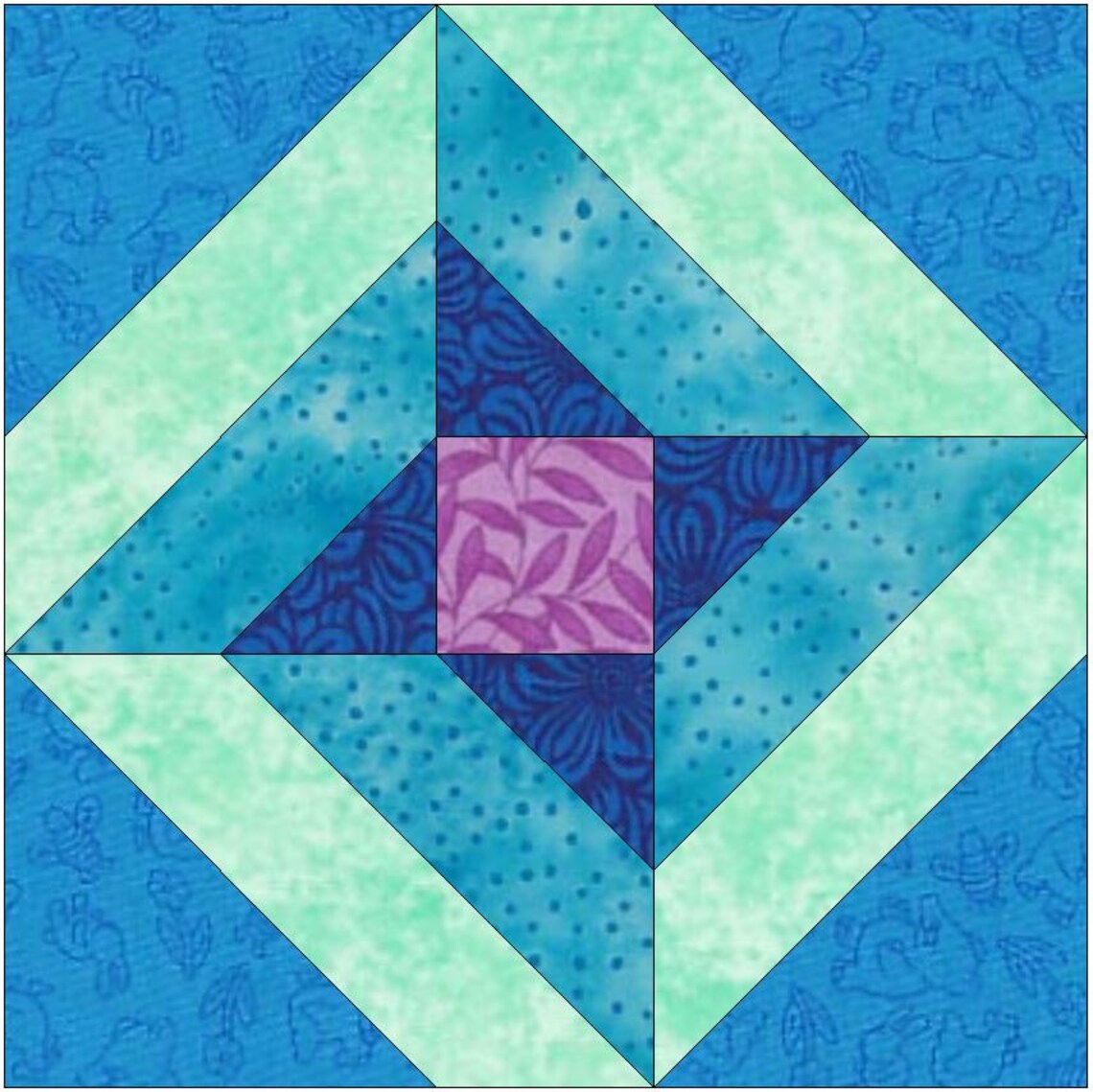 Celtic Strip Star Quilt Templates Quilting Block Pattern PDF - Etsy