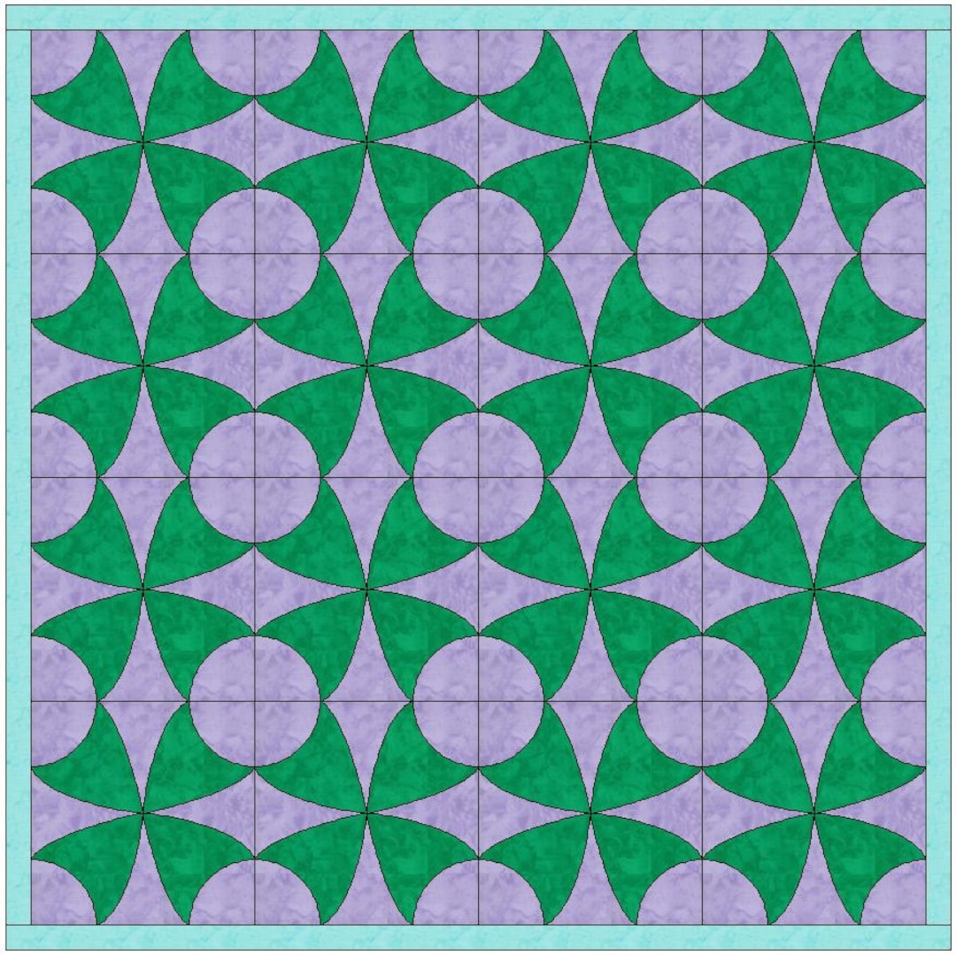 Four Leaf Clover Luck Quilt Template Quilting Block Pattern PDF - Etsy