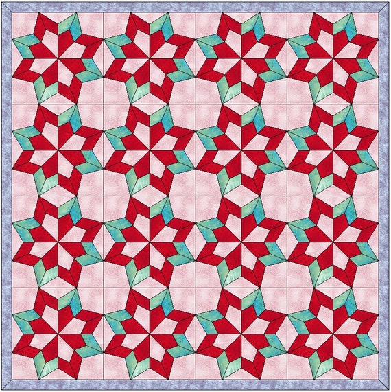 Double Star Template Quilting Block Pattern PDF | Etsy