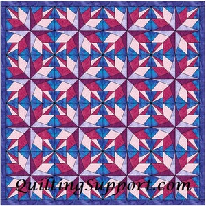 Guiding Star Quilt 10 Inch Block Paper Piecing Foundation Quilting ...