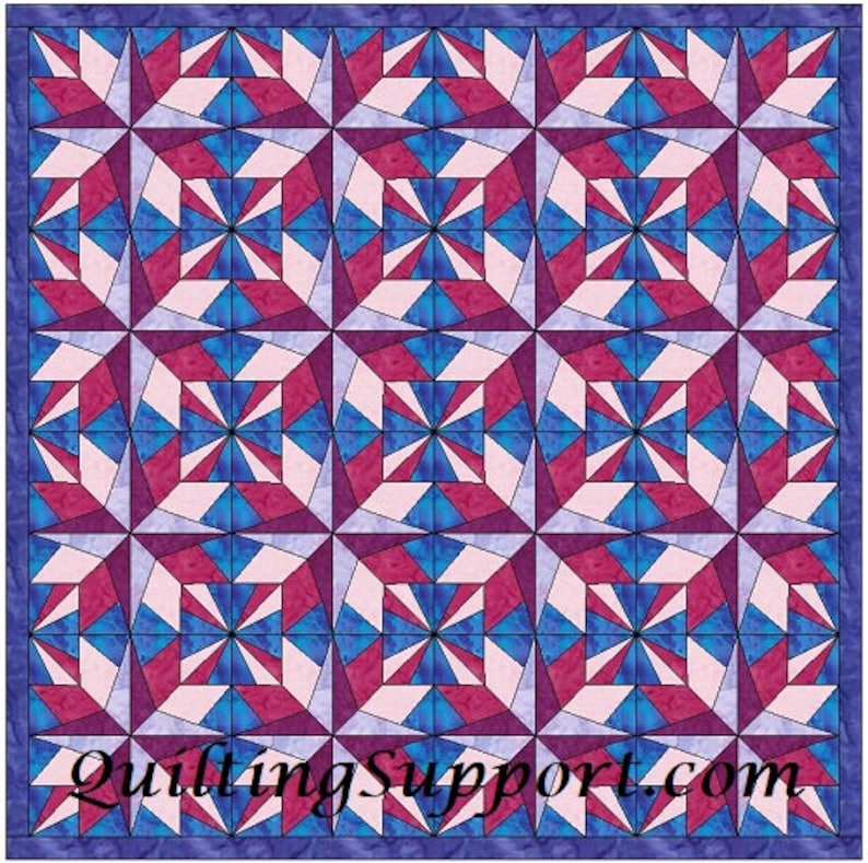 Guiding Star Quilt 10 Inch Block Paper Piecing Foundation - Etsy