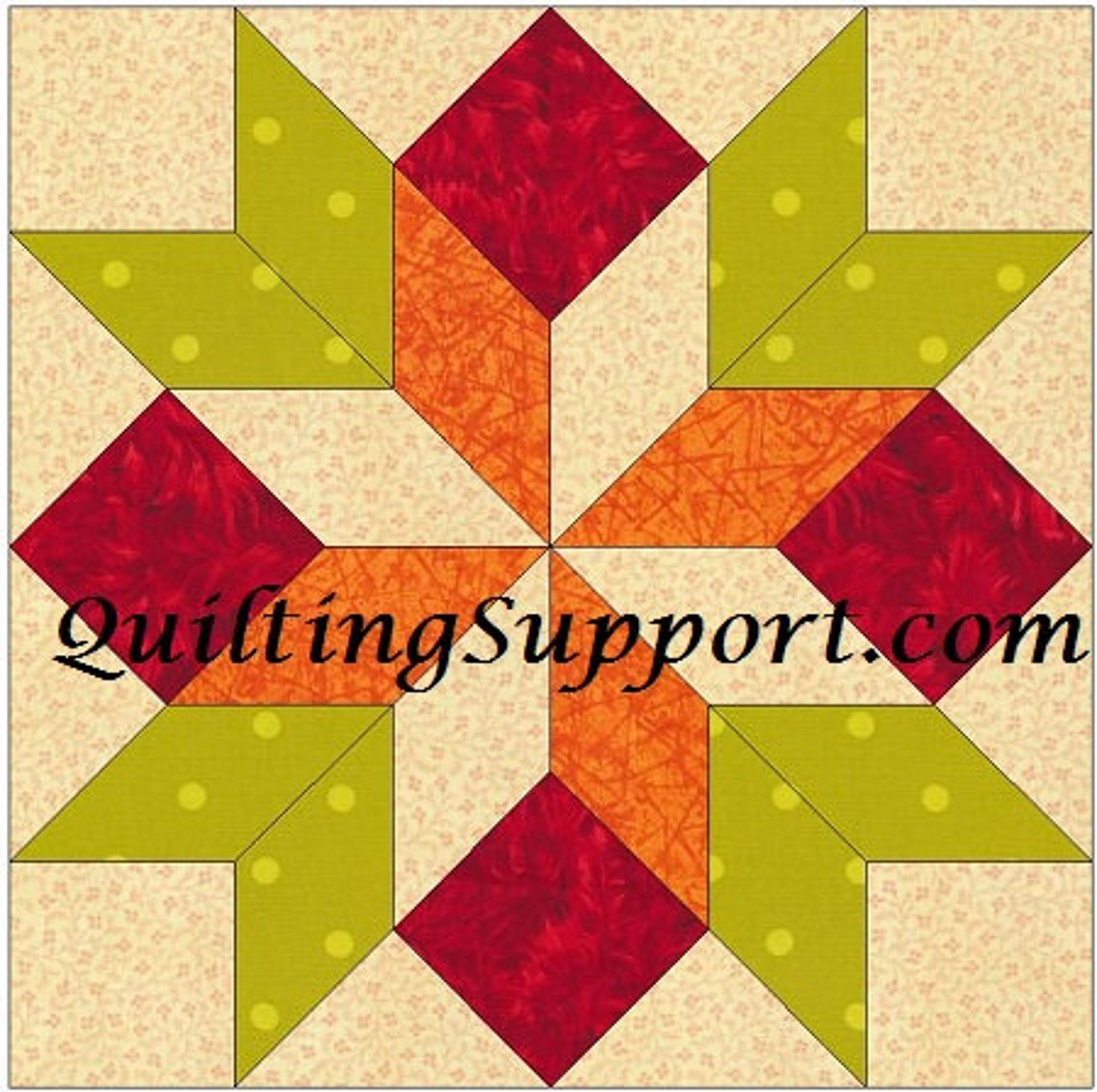 Star Quilt Set of 4 Template Quilting Block Patterns Set 5 PDF - Etsy