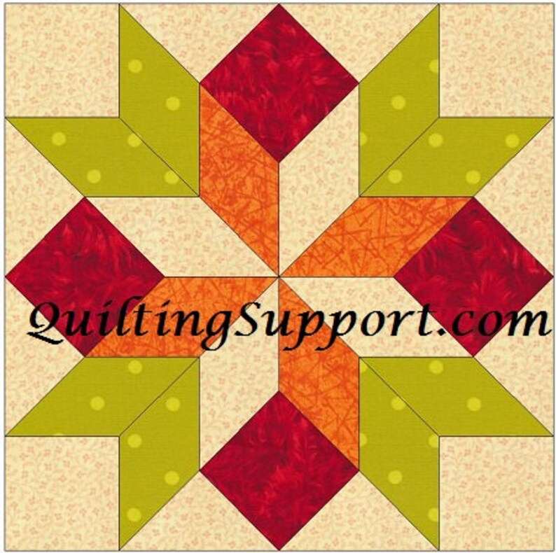 Star Quilt Set of 4 Template Quilting Block Patterns Set 5 PDF - Etsy