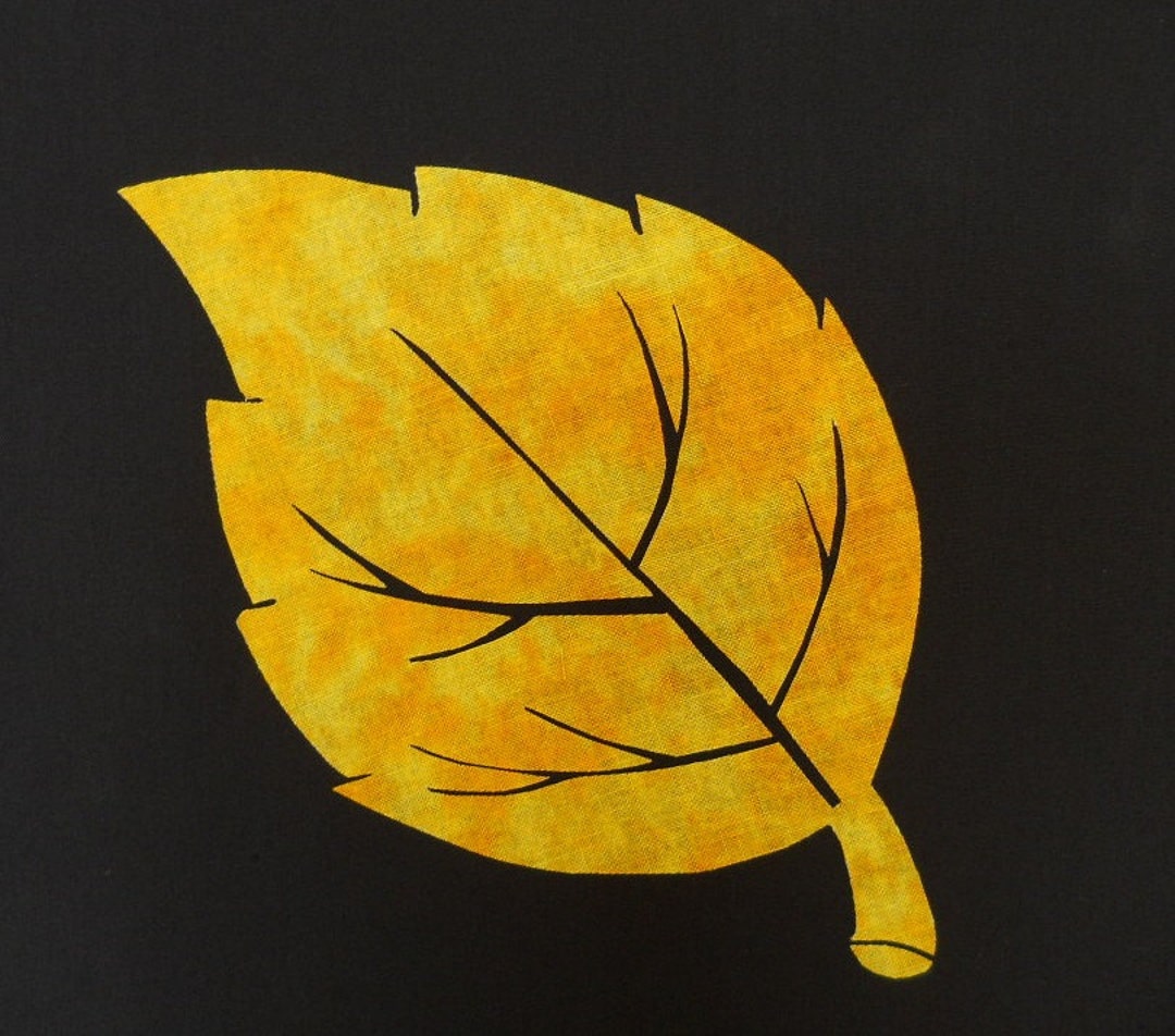 Aspen Leaf Quilt Applique Pattern Design - Etsy