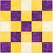Five Patch Chain Quilt 15 Inch Block Template Quilting Block Pattern ...
