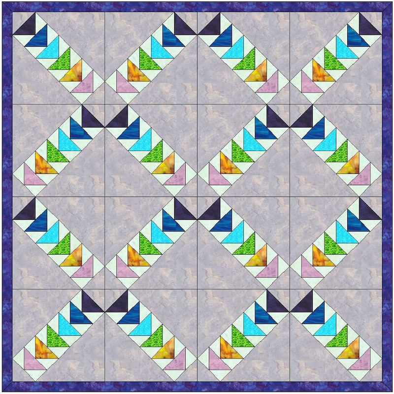Flying Geese Quilt - Etsy