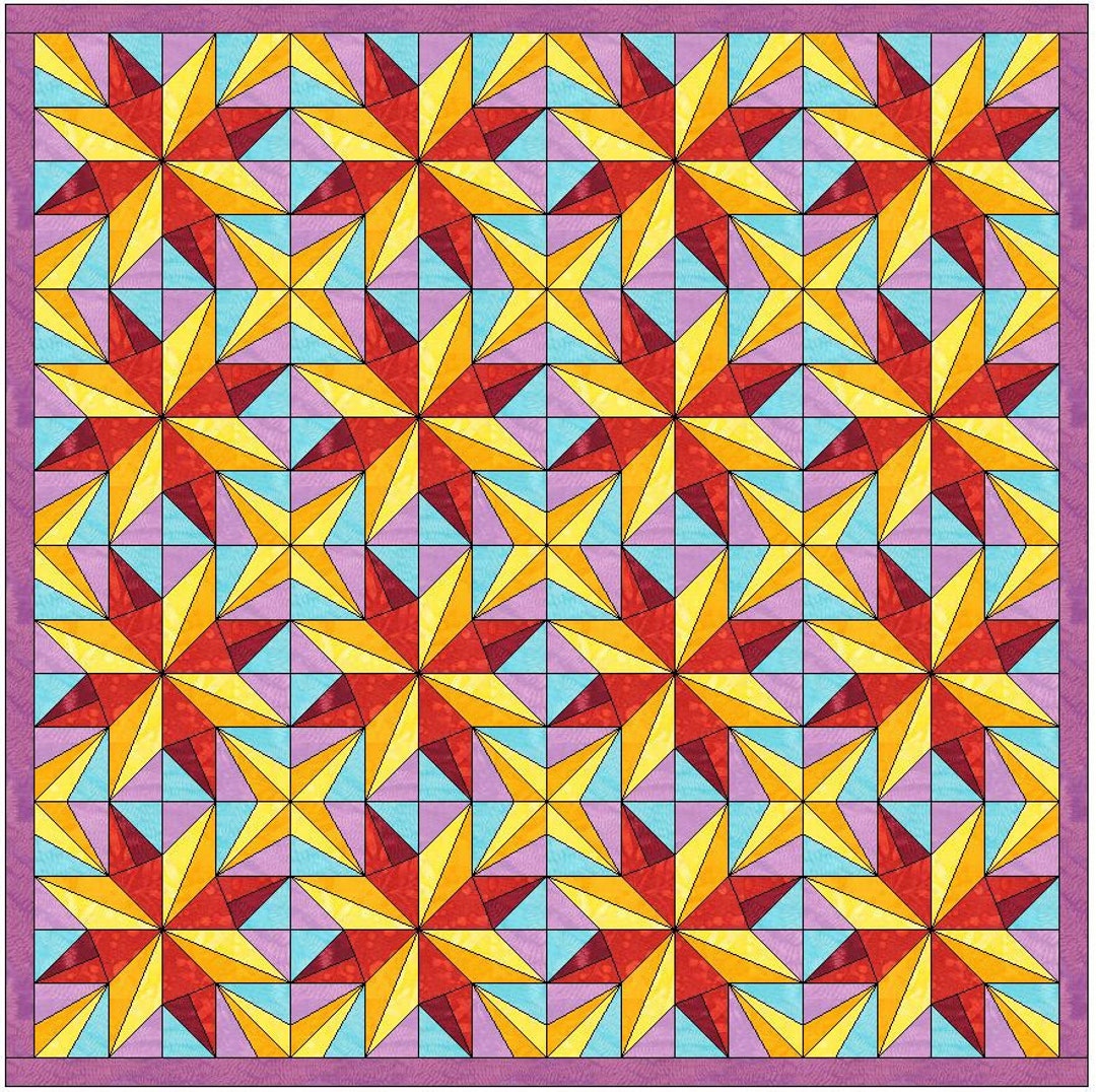Star Quilt Template 15 Inch Block Pattern PDF - Etsy