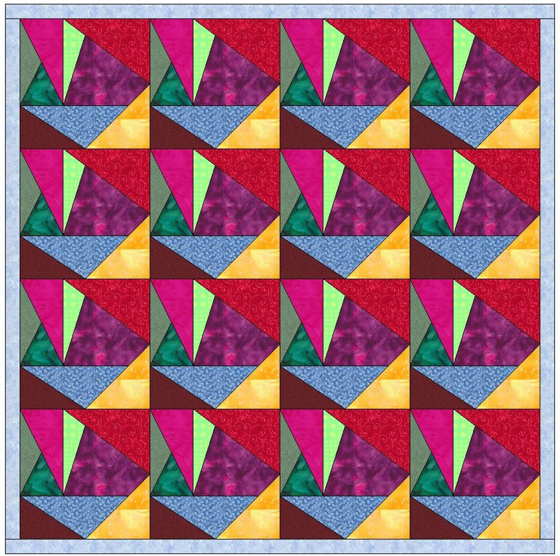 Crazy Patch Quilt 8 Paper Foundation Piece Quilting Block - Etsy