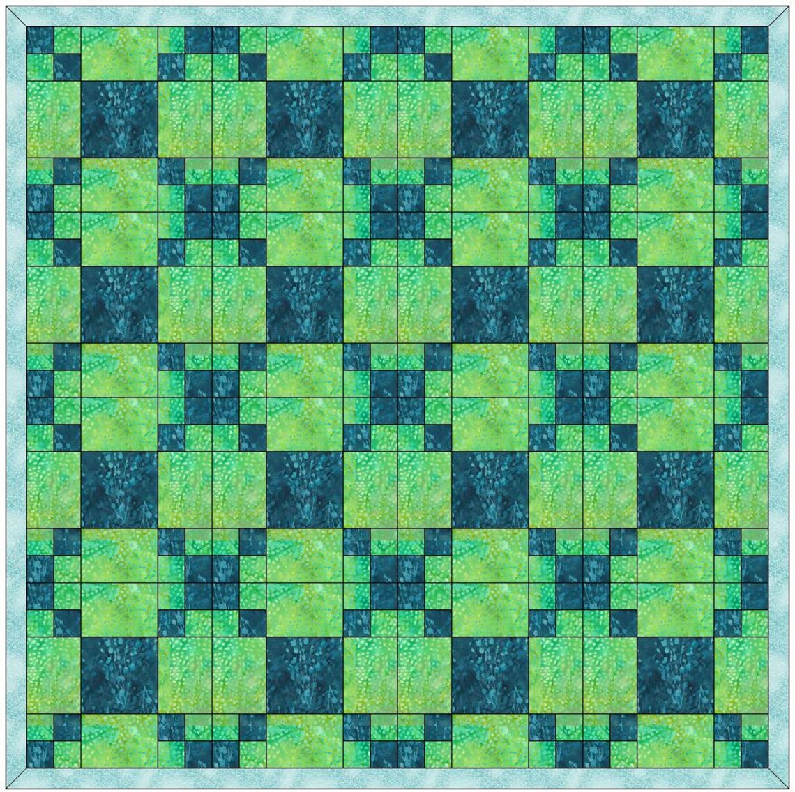 Single Irish Chain Quilt Template Quilting Block Pattern PDF - Etsy