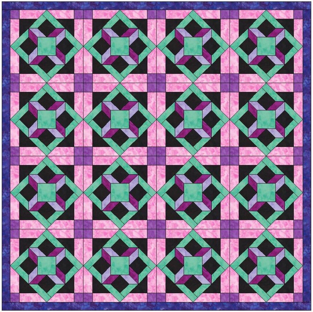 HC Window Quilt Template Quilting Block Pattern 15 Inch PDF - Etsy