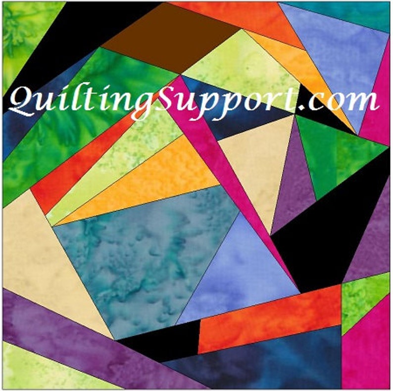 Complex Crazy Patch Quilt Set 3 Paper Foundation Piecing - Etsy
