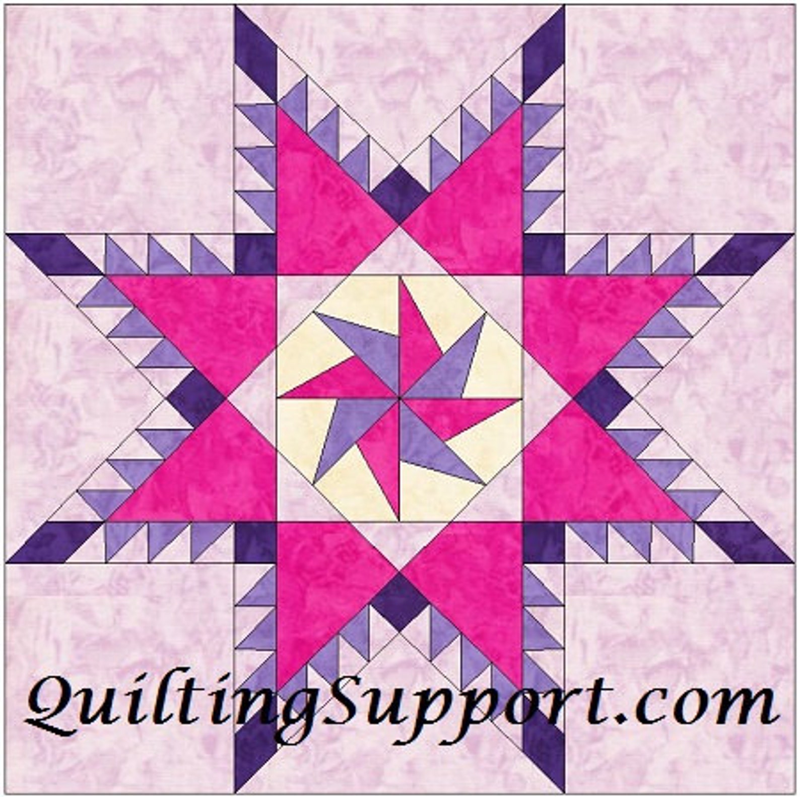 Feathered Star Quilt Set of 4 Block Template Quilting Block - Etsy