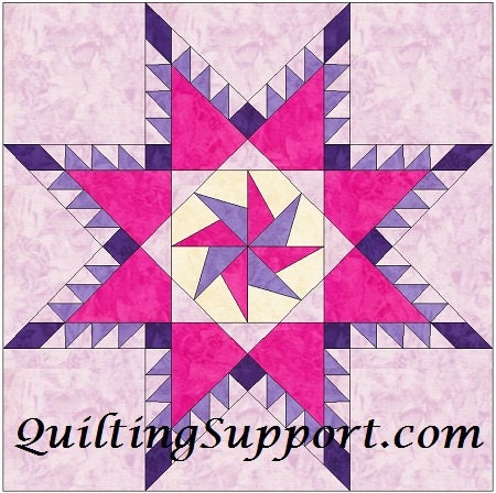 Feathered Star Quilt Set of 4 Block Template Quilting Block - Etsy
