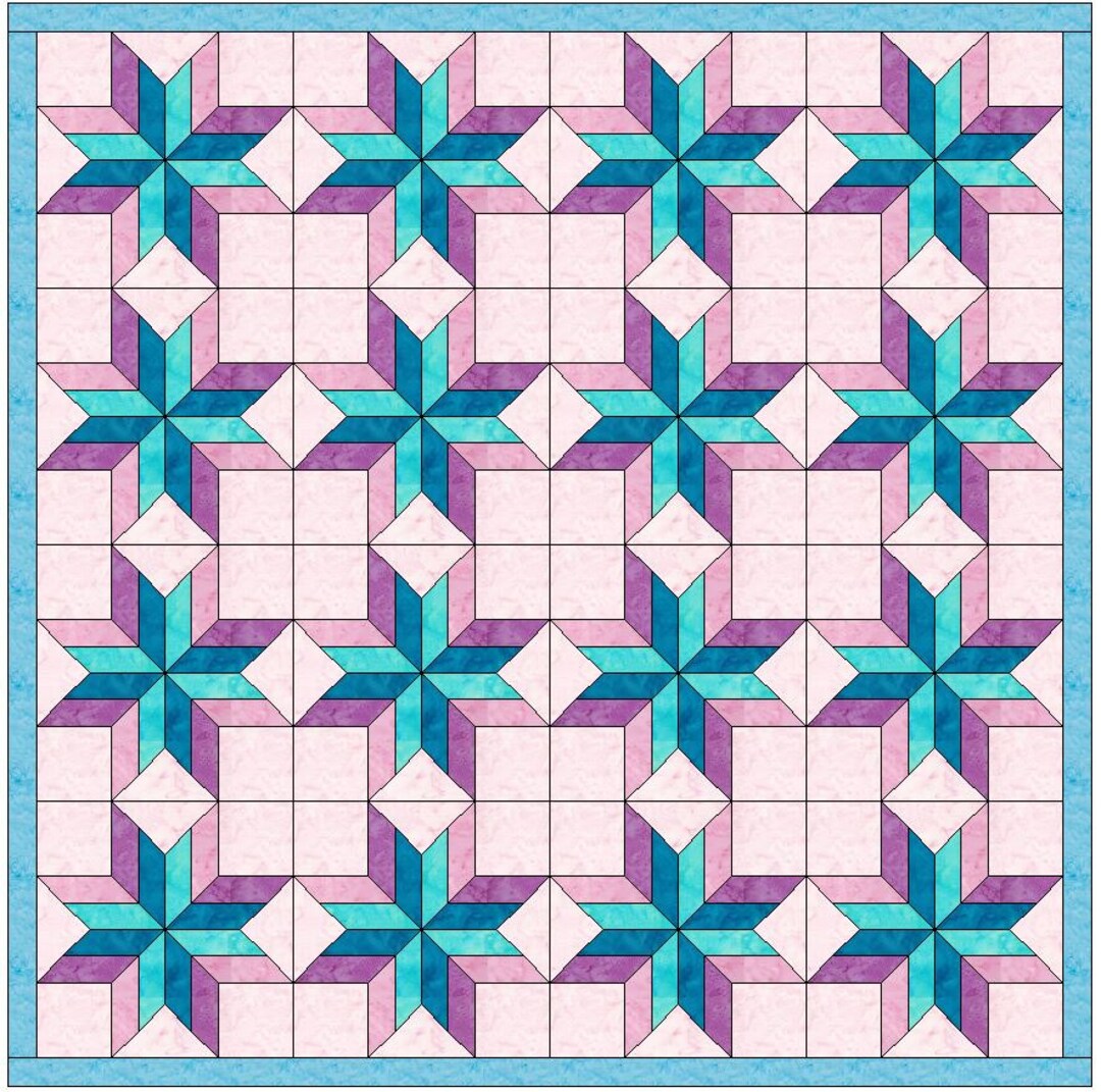 Star Variation Quilt Paper Piece Foundation Quilting Block Pattern PDF ...