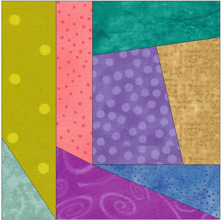 Crazy Patch Quilt Set 1 Paper Foundation Piecing Quilting 4 - Etsy