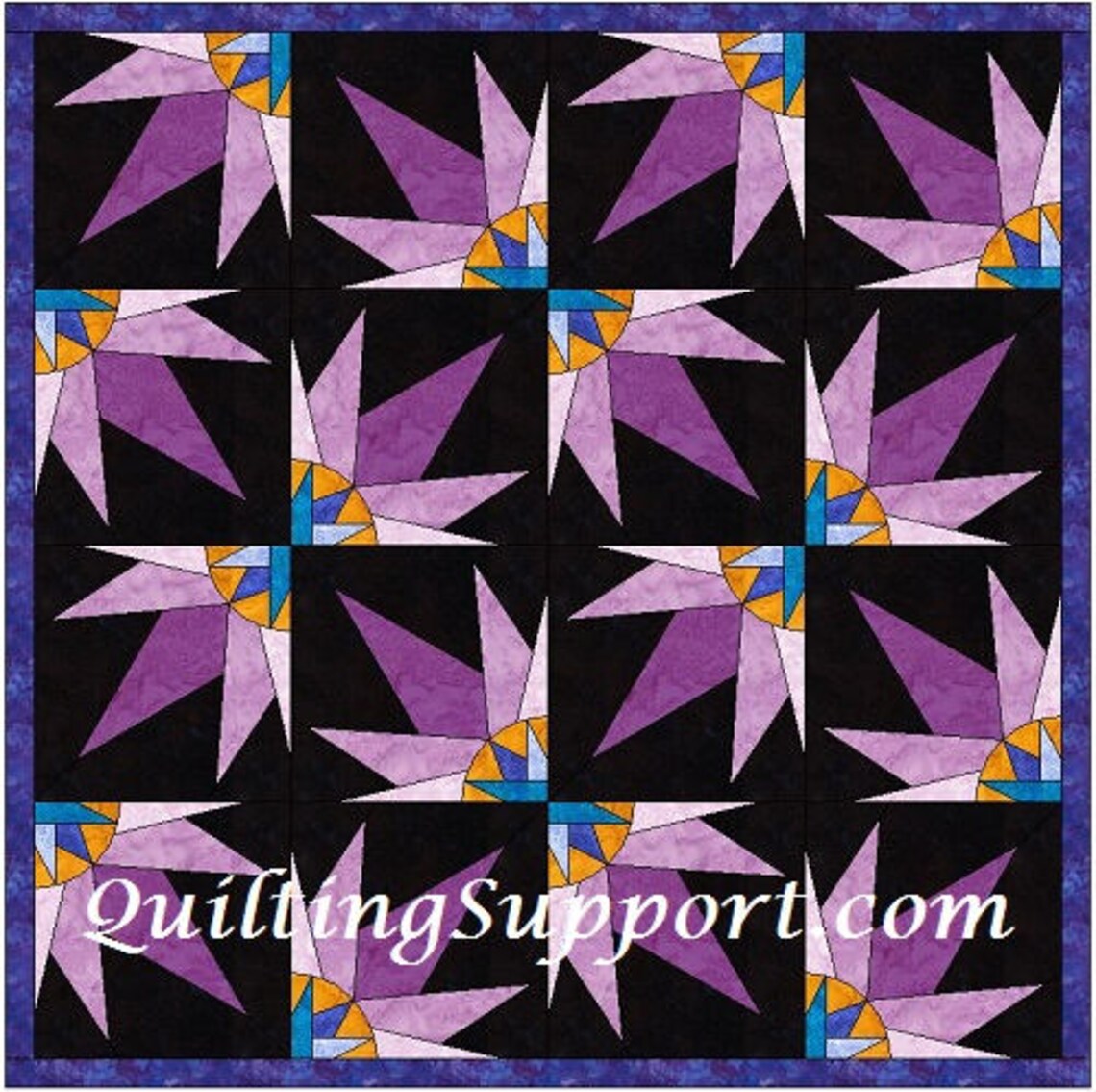 HC Quarter Star Quilt 15 Inch Block Template Quilting Block - Etsy