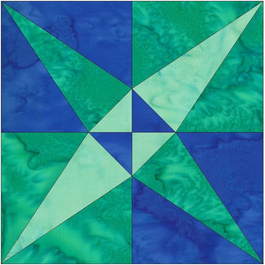 Crossed Canoes Chain Quilt Paper Piece Foundation Quilting Block ...
