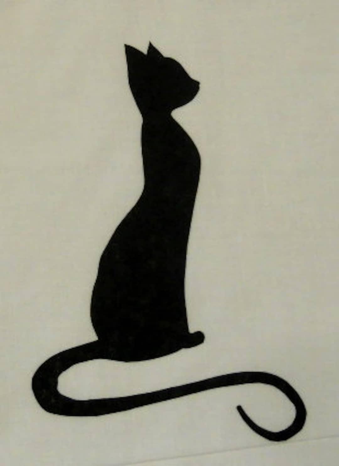 Cat Silhouette Quilt Applique Pattern Design (easy) - Etsy