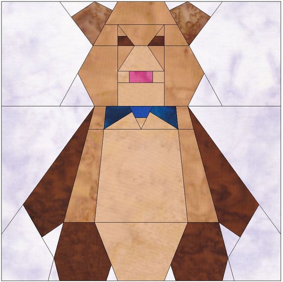 Teddy Bear Paper Piecing Patterns
