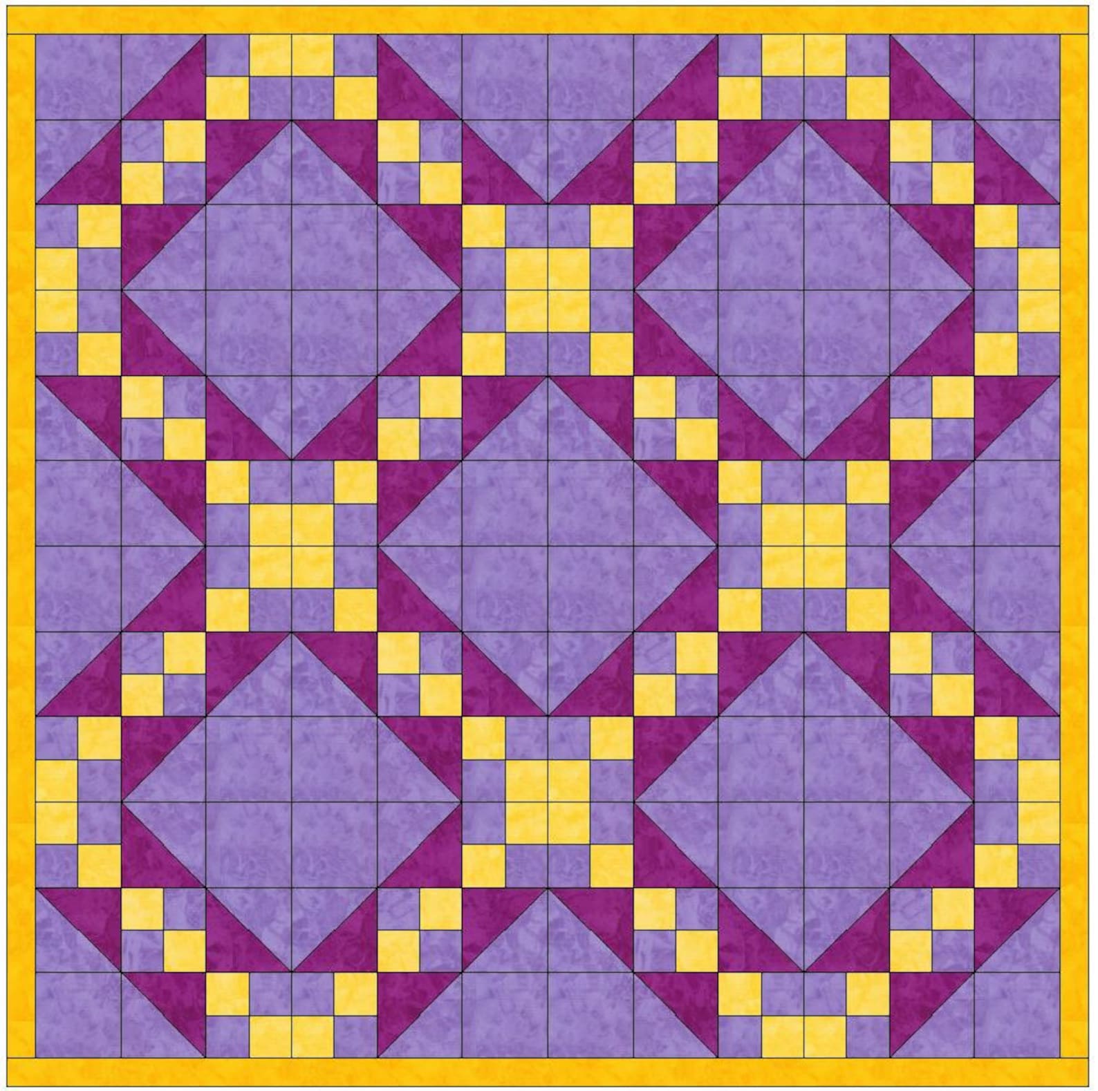 Rocky Road to California Quilt Template 15 Inch Block Pattern PDF - Etsy