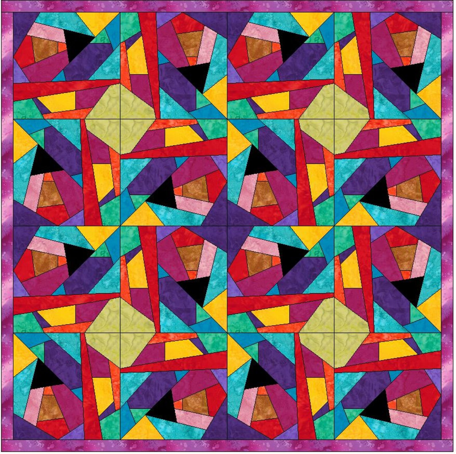 Complex Crazy Patch 21 Quilt Paper Foundation Piece Block - Etsy