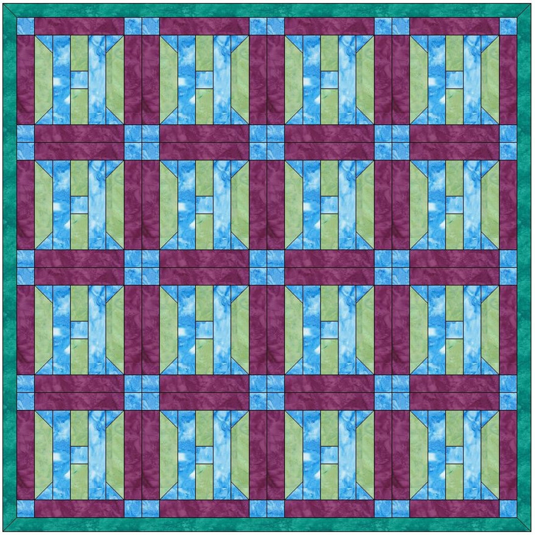 Letter H Quilt Paper Piece Foundation Quilting Block Pattern - Etsy