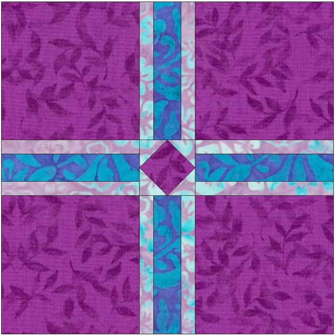 Cross 3 Quilt Templates Quilting Block Pattern PDF | Etsy