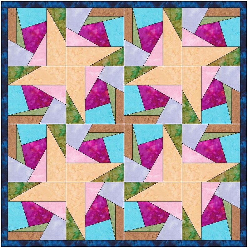 Crazy Patch 15 Quilt Paper Piecing Foundation Piecing Quilting - Etsy