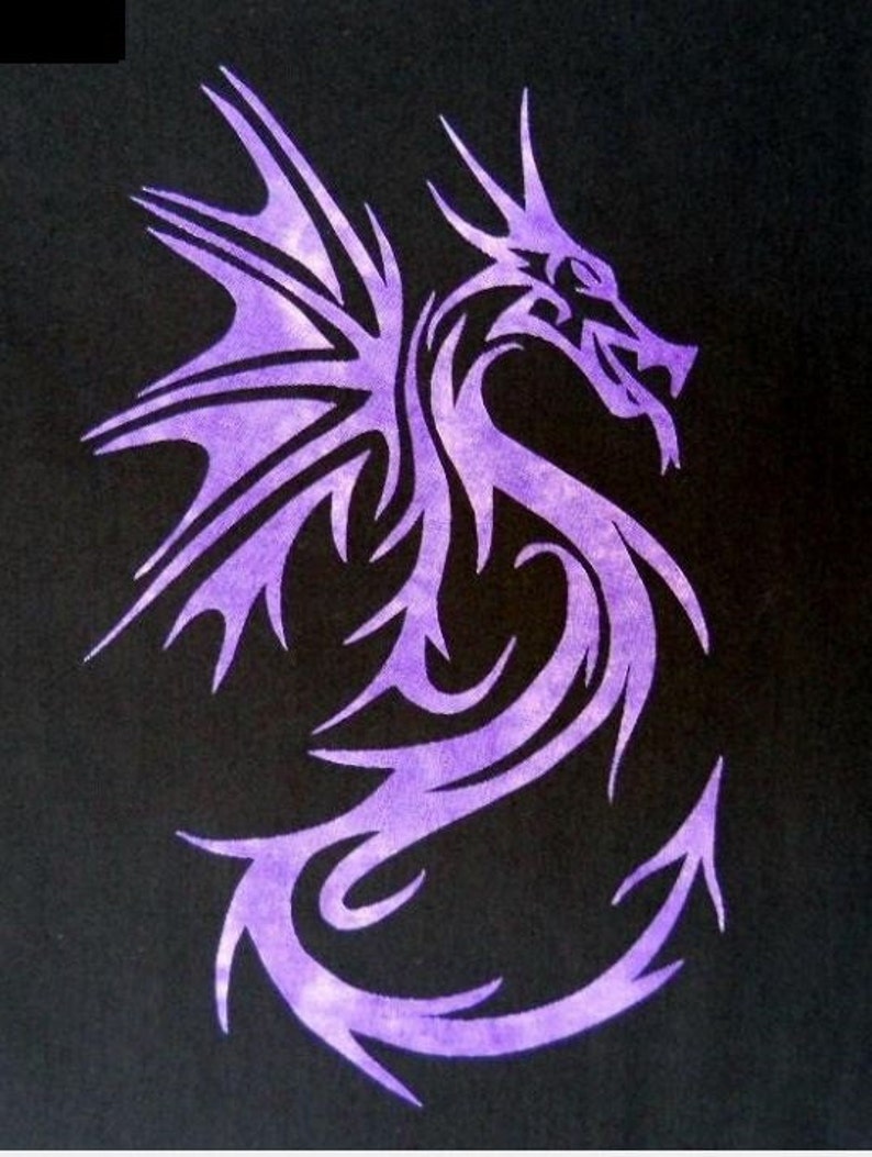 Easy Dragon Quilt Applique Pattern Design - Etsy
